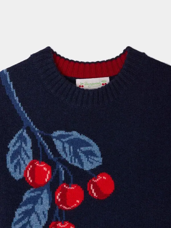 Bonpoint Cherry-intarsia Maxine Sweater