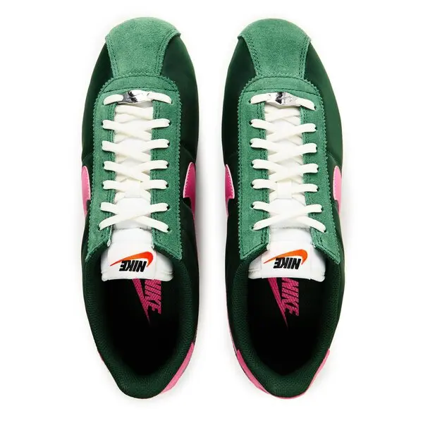 Nike Cortez Vintage Style Lace-up Sneakers - Green