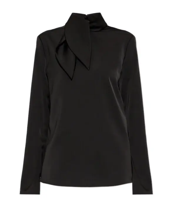 Emporio Armani Long-sleeved Cover-up - Black