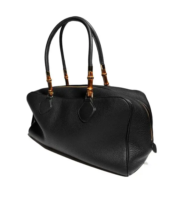 Gucci Large Boston Bag With Bamboo