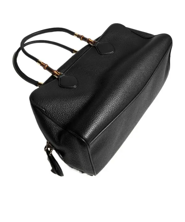 Gucci Large Boston Bag With Bamboo