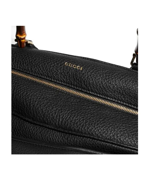 Gucci Large Boston Bag With Bamboo