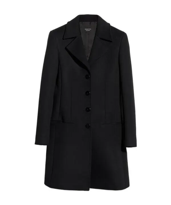 Gucci Tailored Coat With Engraved Details