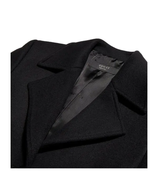 Gucci Tailored Coat With Engraved Details