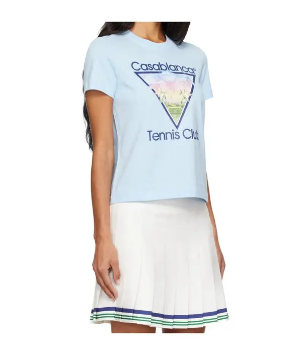 Casablanca Tennis Club Graphic Cropped T-shirt