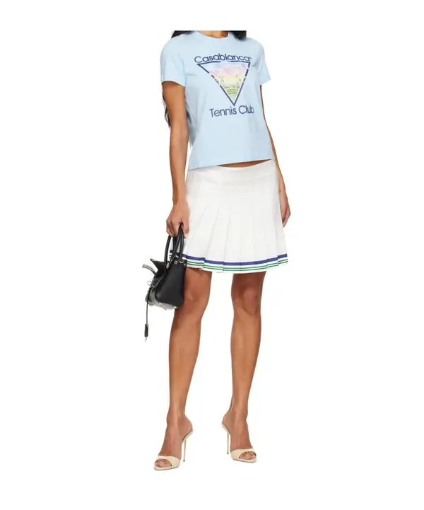 Casablanca Tennis Club Graphic Cropped T-shirt