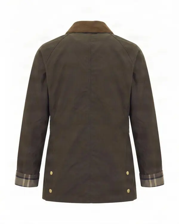 Barbour Icons Beadnell Wax Jacket With Corduroy Trim