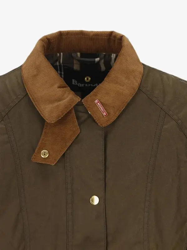 Barbour Icons Beadnell Wax Jacket With Corduroy Trim
