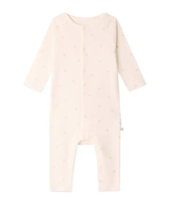 Bonpoint Cherry-print Pajamas - Gold