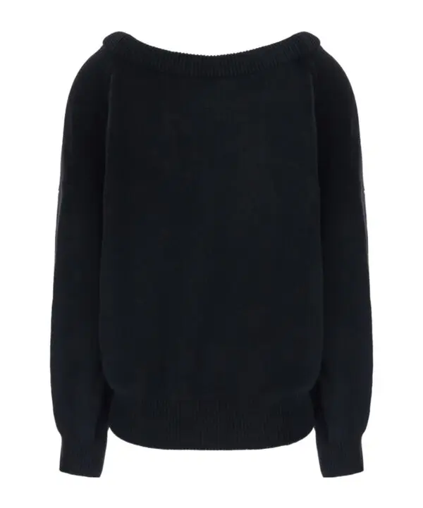 LISA YANG Doria Scoop-neck Ribbed-trim Sweater