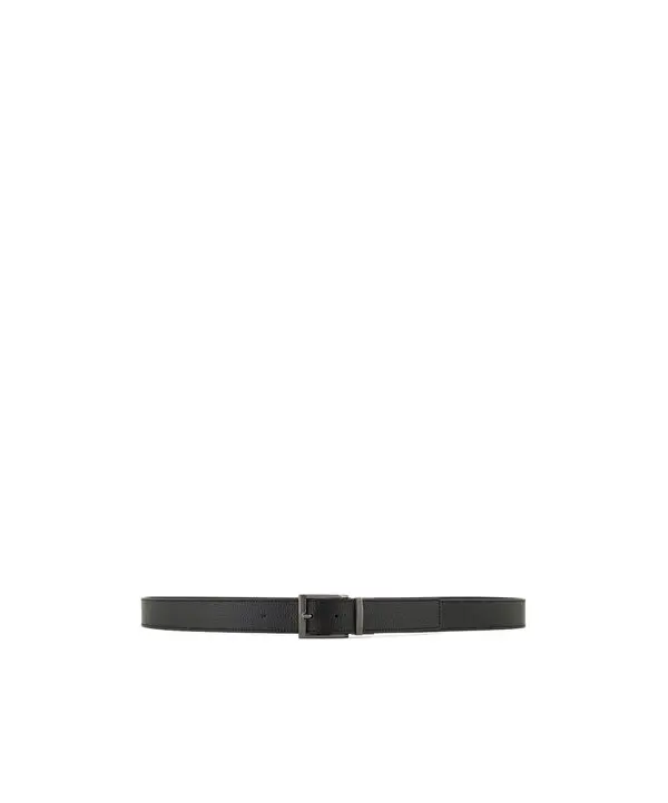 Emporio Armani Reversible Leather Belt - Black