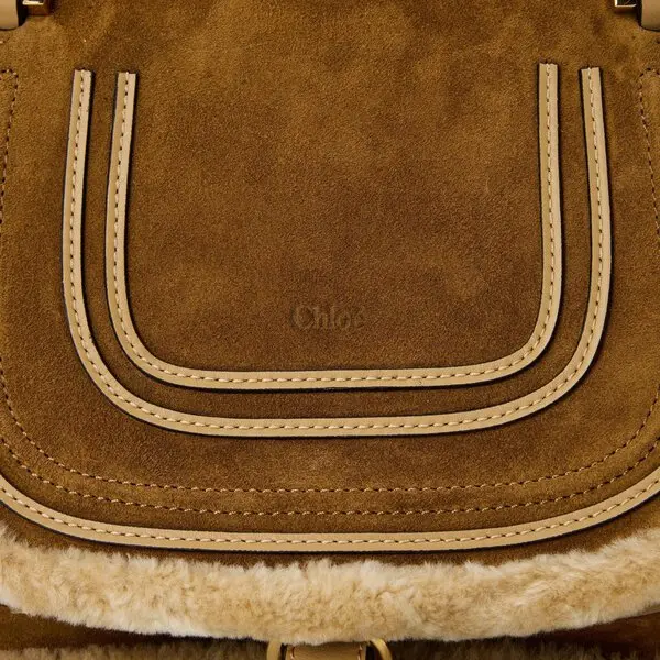 Chloé Color Block Suede Crossbody Bag