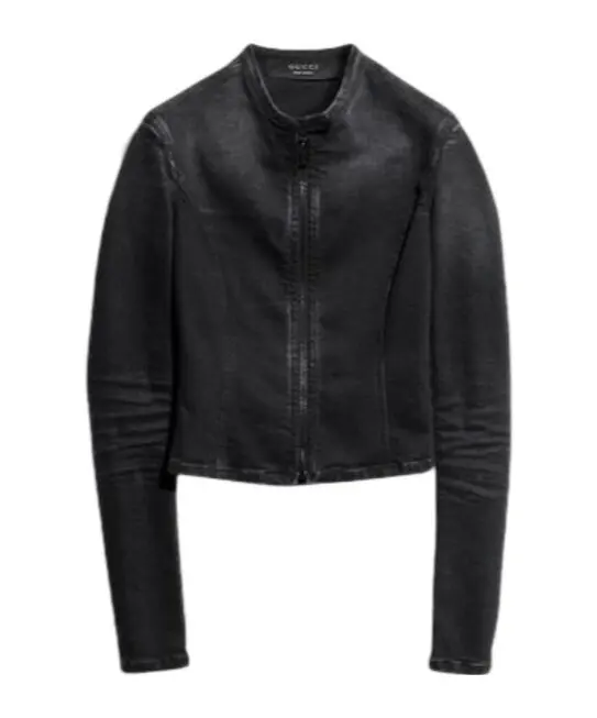 Gucci Coated Stretch Cotton Twill Denim Jacket
