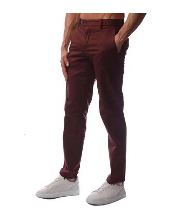 Hugo Boss Burgundy Chino Trousers