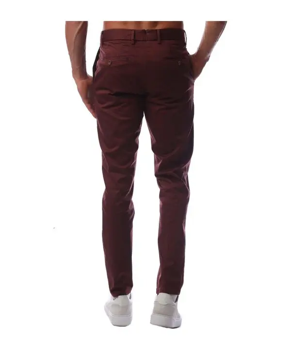 Hugo Boss Burgundy Chino Trousers