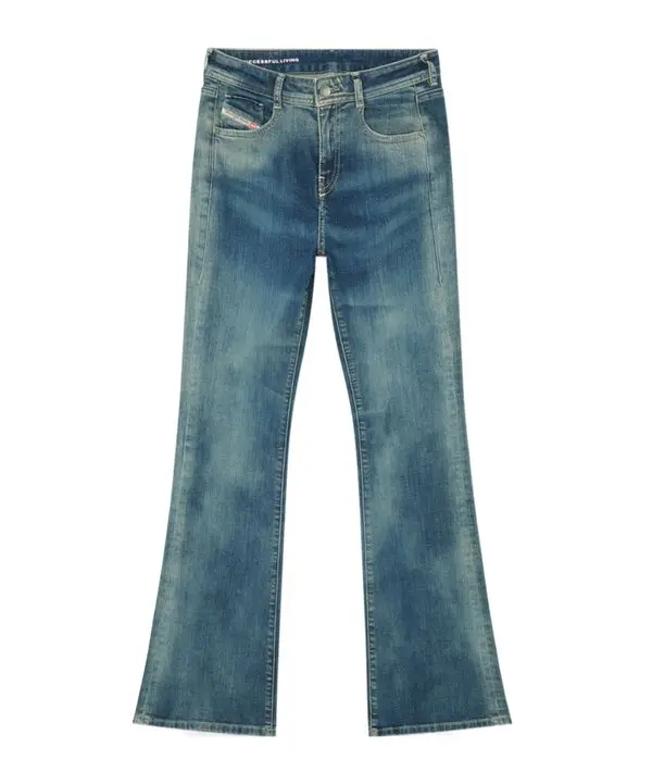 DIESEL® Bootcut Jeans Low Waist 1969 D-ebbey - Medium Blue