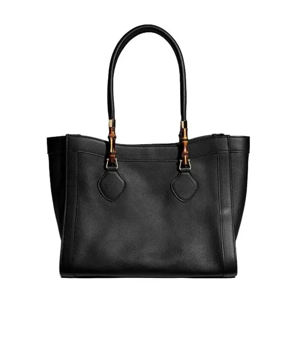 Gucci Bamboo Tote Medium Bag - Black