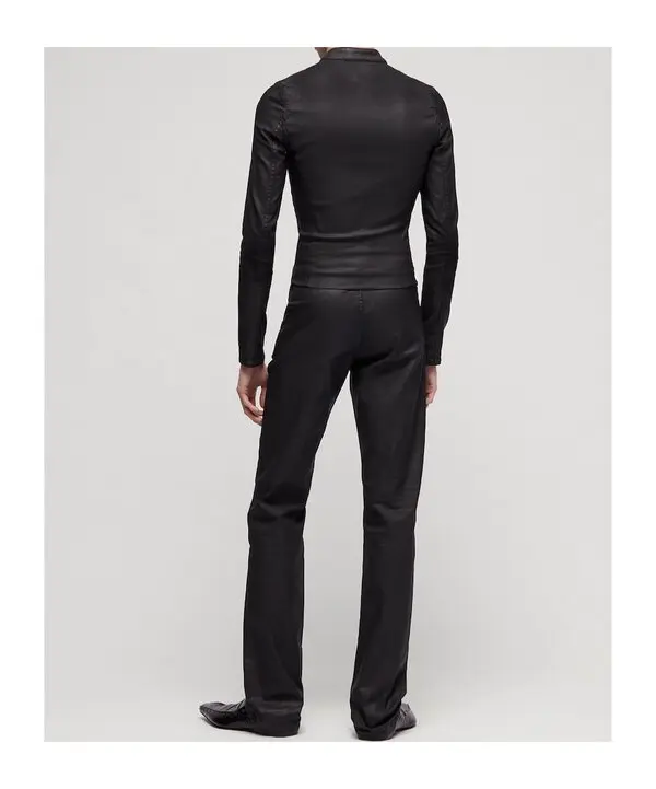 Gucci Coated Stretch Cotton Twill Denim Pants