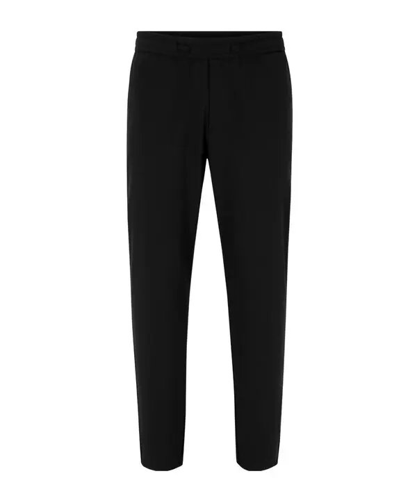 Hugo Boss Drawstring Casual Trousers - Black