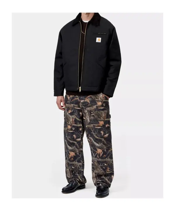 Carhartt Work In Progress Og Detroit Logo-patch Zip-up Shirt Jacket