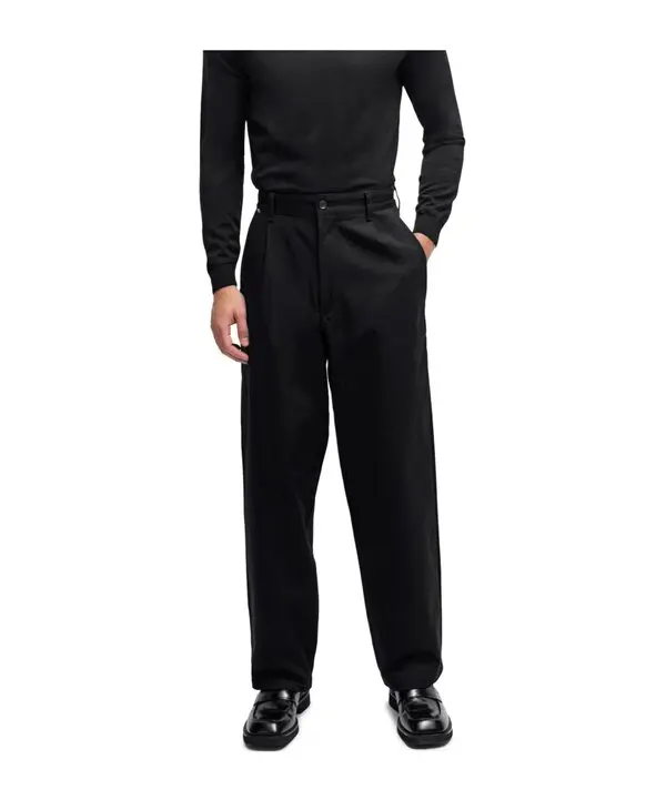 Hugo Boss Pleated Wideleg Trousers