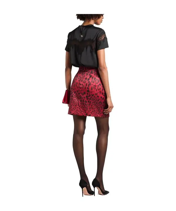 Dolce & Gabbana Leopard Print Stretch Skirt