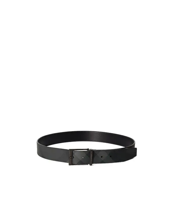 Burberry Classic Plaid Belt - Black