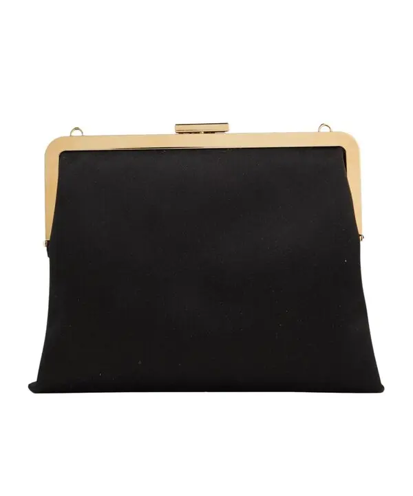 Dolce & Gabbana Satin Clutch With Chain Strap