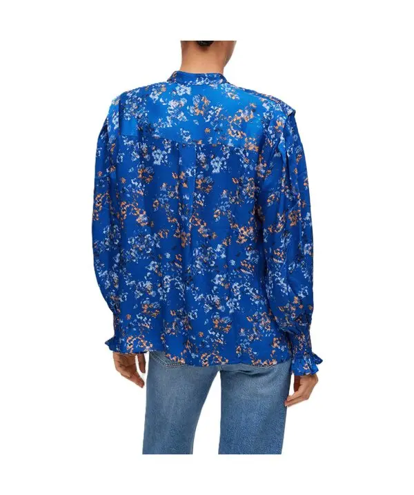 Hugo Boss Cobaltblue Floralprint Blouse