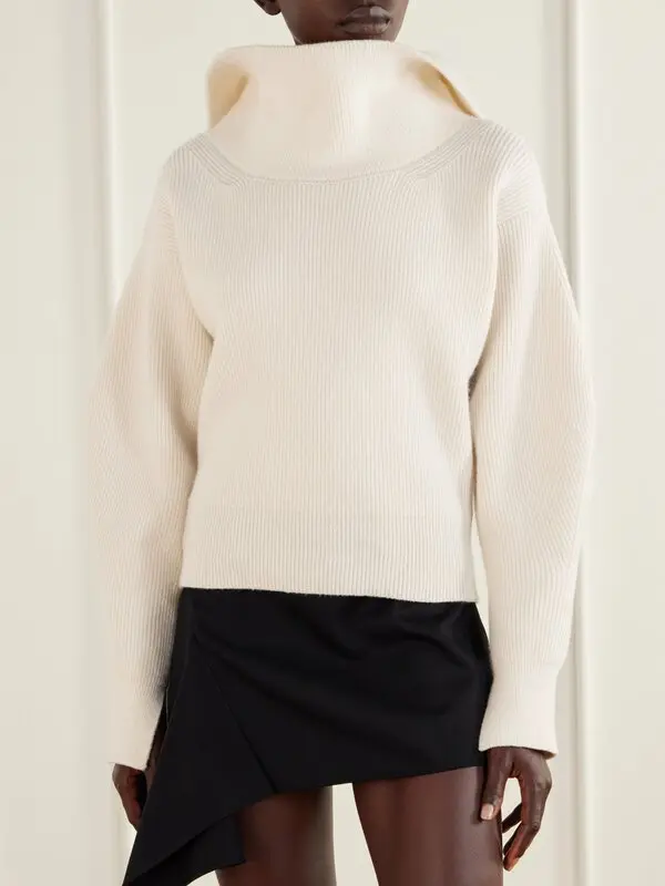 Givenchy Ribbed Wool-blend Sweater - Neutrals