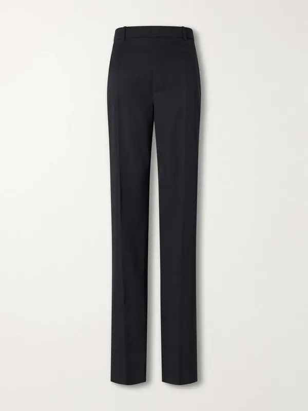 Bottega Veneta Wool Grain De Poudre Straight-leg Pants