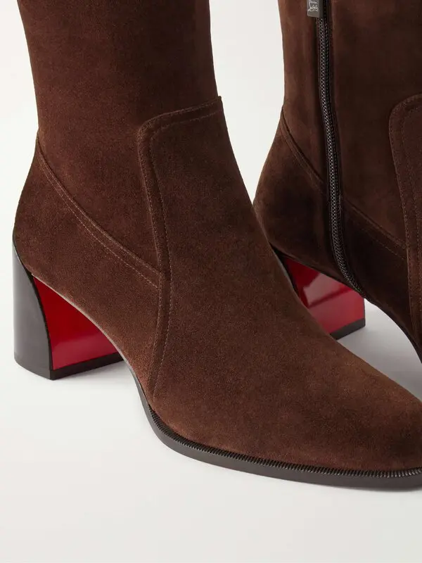 CHRISTIAN LOUBOUTIN Ira 55 Suede Ankle Boots