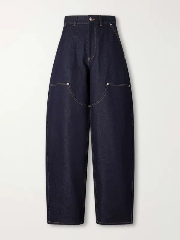 Givenchy Rialto Mid-rise Wide-leg Jeans - Dark Denim