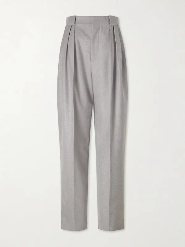 Bottega Veneta Wool Flannel Straight-leg Pants