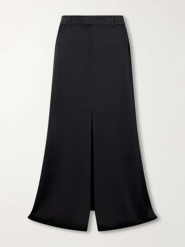 ANN DEMEULEMEESTER Kaisa Duchesse-satin Maxi Skirt