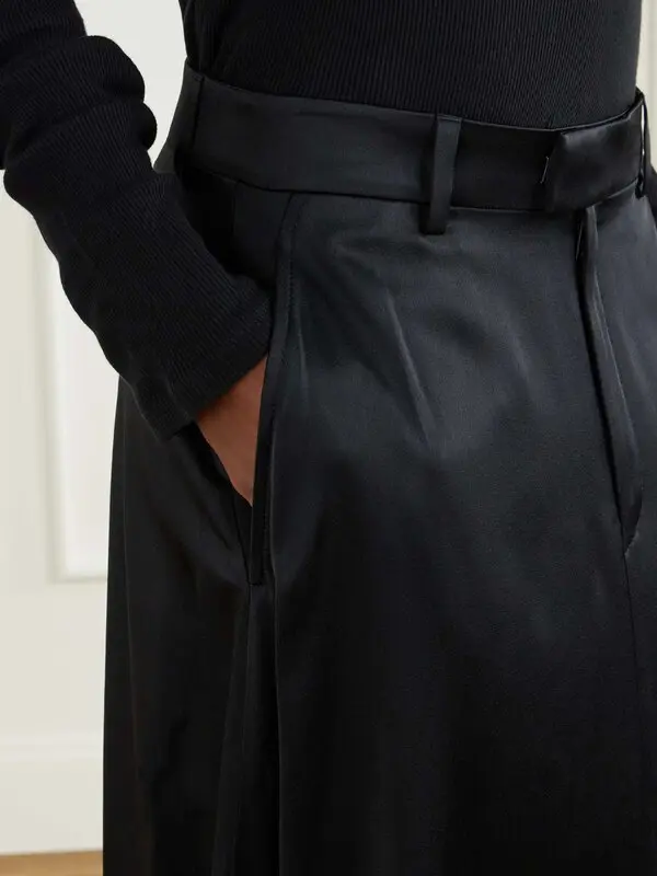 ANN DEMEULEMEESTER Kaisa Duchesse-satin Maxi Skirt