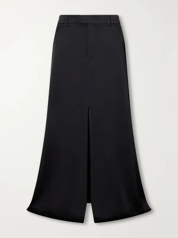 ANN DEMEULEMEESTER Kaisa Duchesse-satin Maxi Skirt