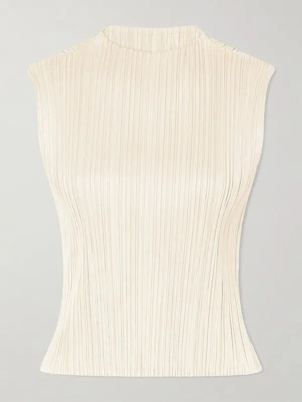 Issey Miyake Plissé Tank - Neutrals