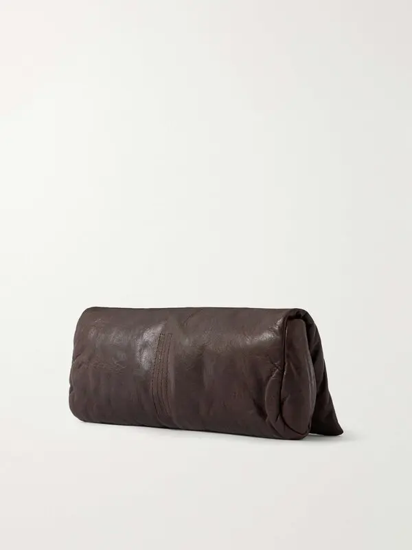 Rick Owens Crinkled Leather Clutch