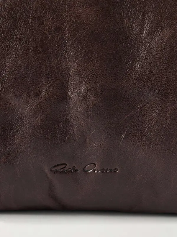 Rick Owens Crinkled Leather Clutch