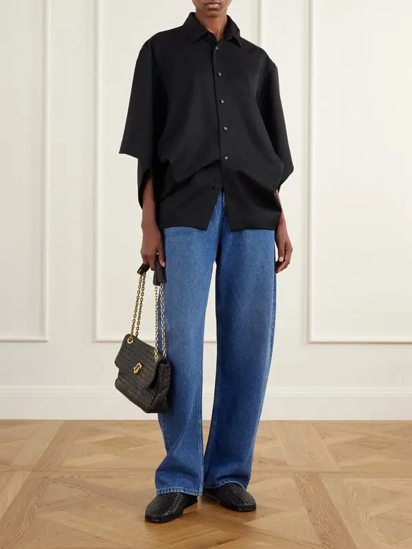 Bottega Veneta High-rise Barrel-leg Jeans