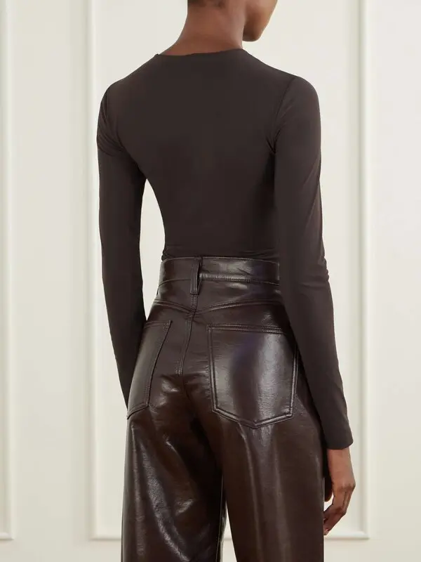 AGOLDE Aura Stretch-jersey Thong Bodysuit