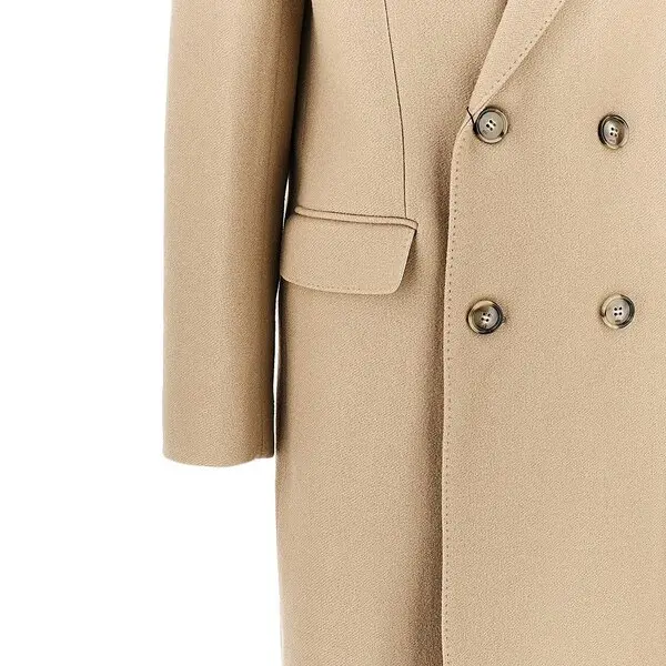 AMI Paris Wool Gabardine Double-breasted Coat
