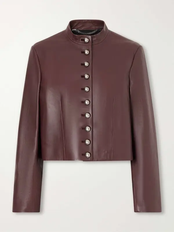 Altuzarra Dixon Leather Jacket - Brown