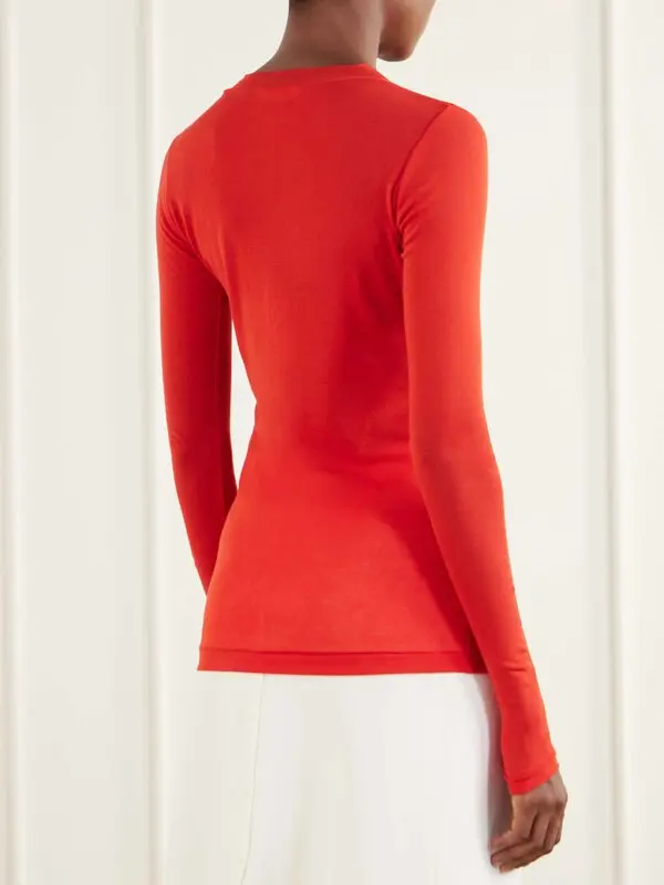 Auralee Ribbed Cotton-jersey T-shirt