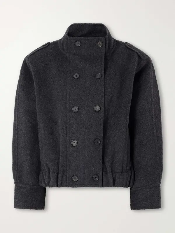 Sea Lona Wool Coat - Charcoal