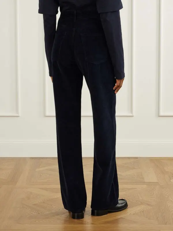 AGOLDE Ren Cotton-corduroy High-waist Wide-leg Pants