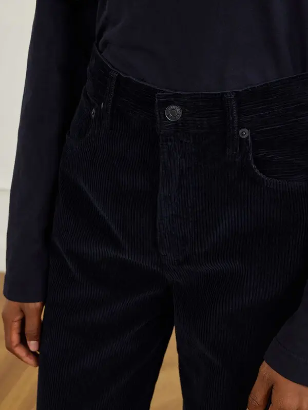 AGOLDE Ren Cotton-corduroy High-waist Wide-leg Pants