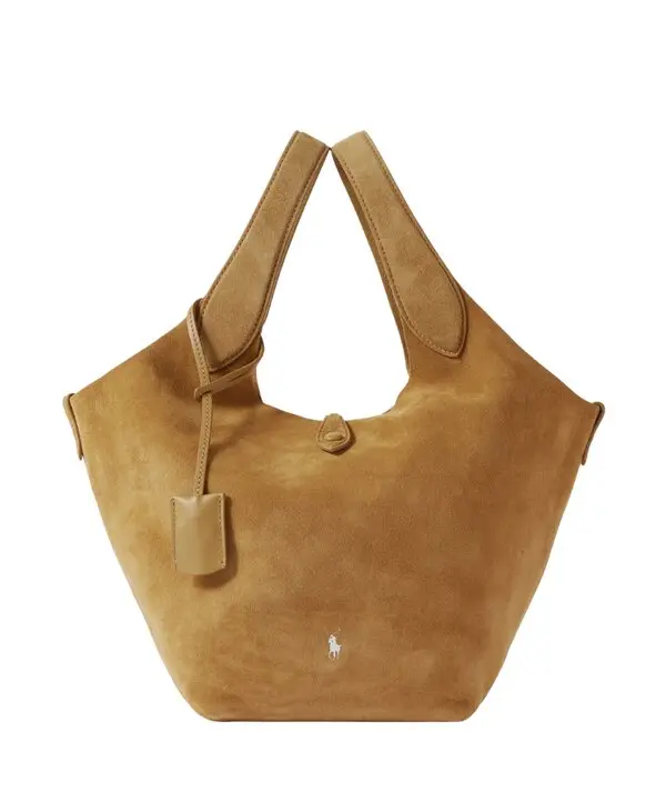 Polo Ralph Lauren Suede Tote Bag - Brown