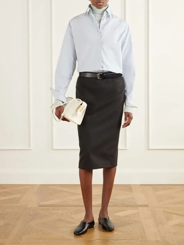 Auralee Ribbed Cashmere Turtleneck Sweater